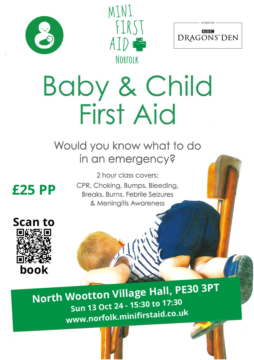 Baby & Child First Aid - North Wootton Village Hall